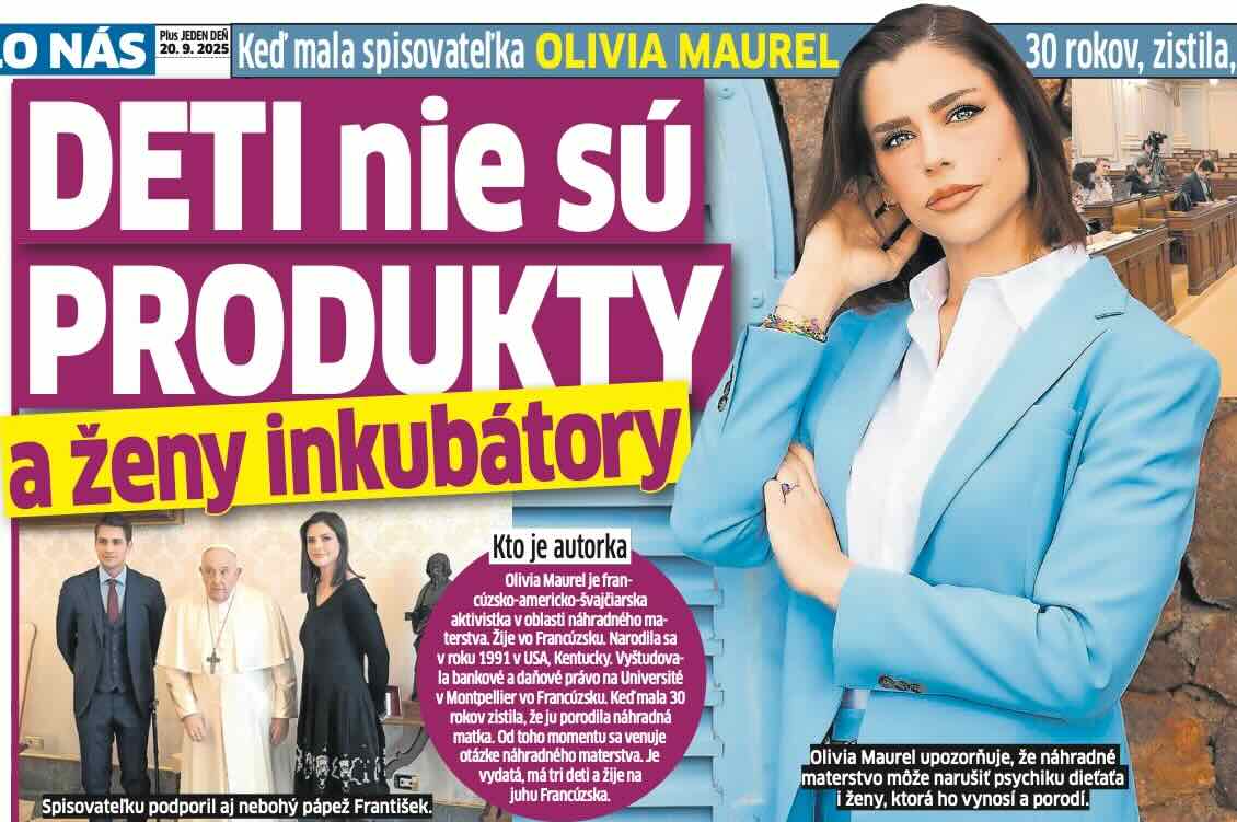 Olivia Maurel in Slovakia: Book Launch and Advocacy for the Universal Abolition of Surrogacy ...